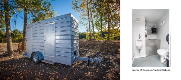 double-construction-restroom-trailer - Centreline Sanitation